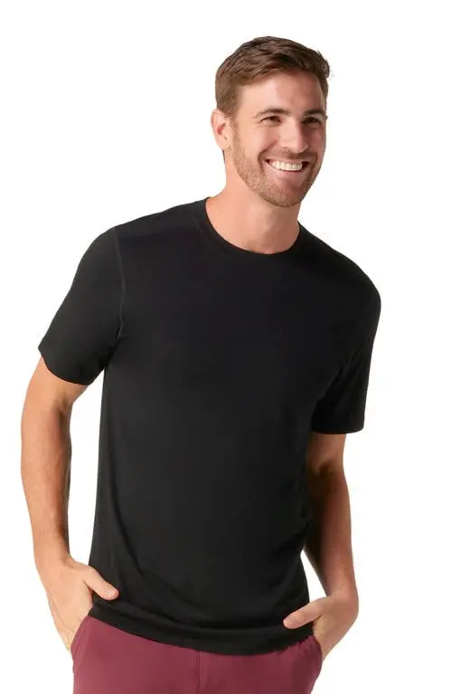 Smartwool Merino Wool Short Sleeve T-shirt - Black