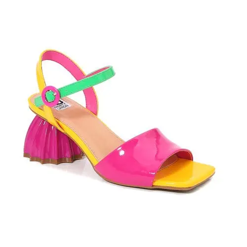 NINETY UNION Seashell Heel Sandal - Bright Multi