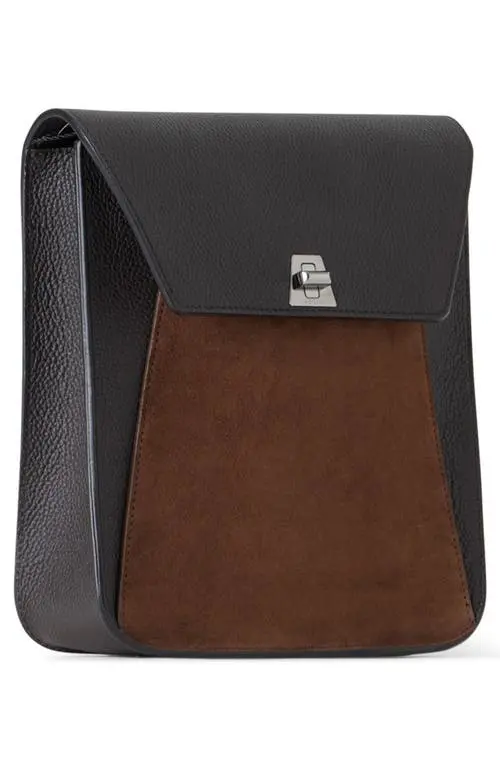 Akris Anouk Leather & Suede Messenger Bag - Mocca