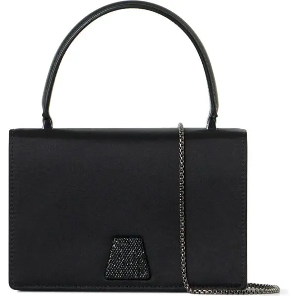 Akris Mini Alice Top Handle Satchel - Black