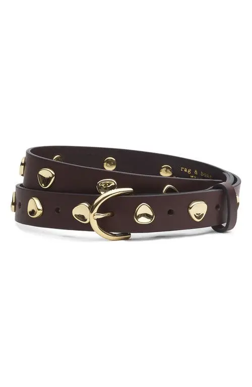 Rag & Bone Brynn Leather Belt - Dark Espresso