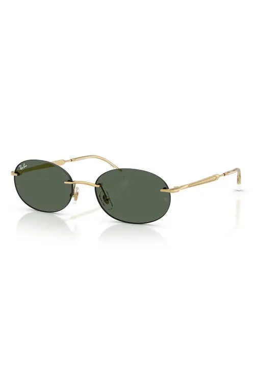 Ray-ban 54mm Rimless Oval Sunglasses