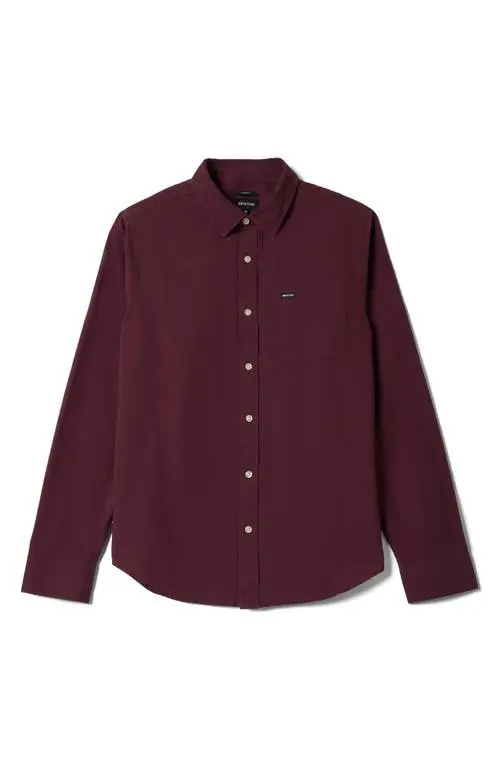 Brixton Charter Cotton Button-up Shirt - Port