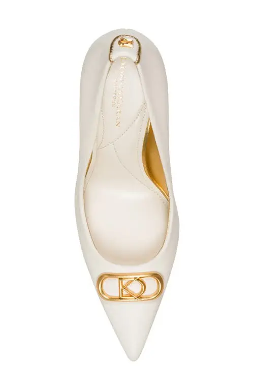 Donna Karan New York Panthia Pointed Toe Pump - Ivory