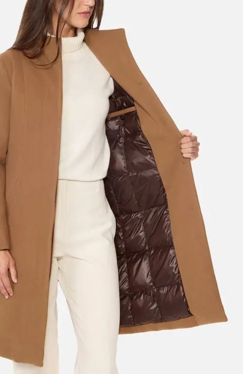 NORWEGIAN WOOL Stand Collar City Virgin Wool-blend Down Coat
