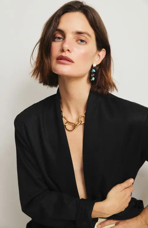 LIZZIE FORTUNATO Tessera Drop Earrings