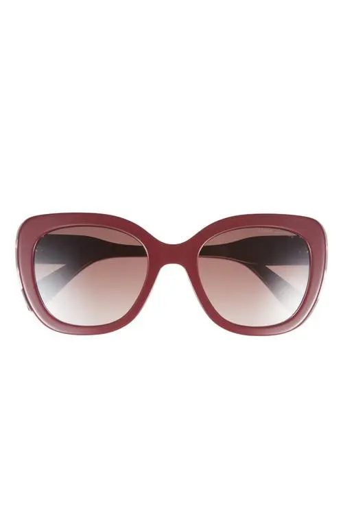 Marc Jacobs 53mm Gradient Cat Eye Sunglasses - Burgundy/brown Sf