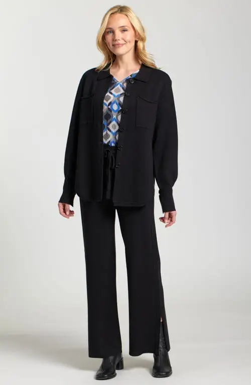 APNY Luxe Shacket - Black