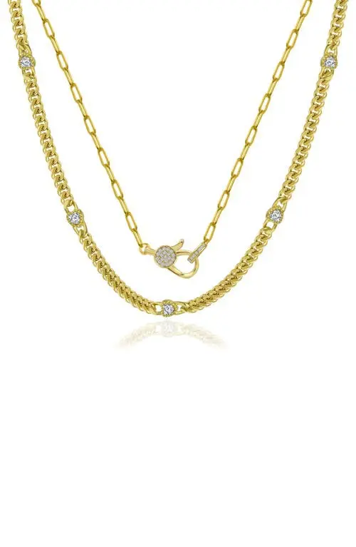 LA MENO The Notebook Layered Necklace - Gold