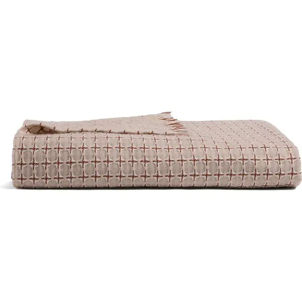PARACHUTE Stargaze Wool & Cashmere Throw Blanket - Natural And Tobacco