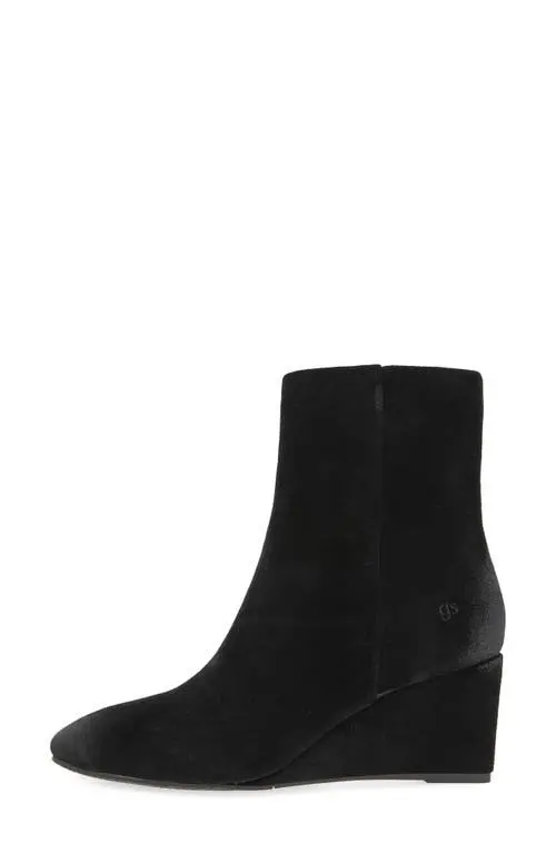 Gentle Souls Nash Wedge Bootie - Black Suede
