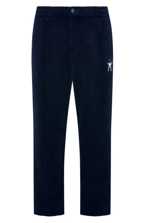 EASTSIDE GOLF Bubble Wale Corduroy Slim Fit Pants - Blue Void