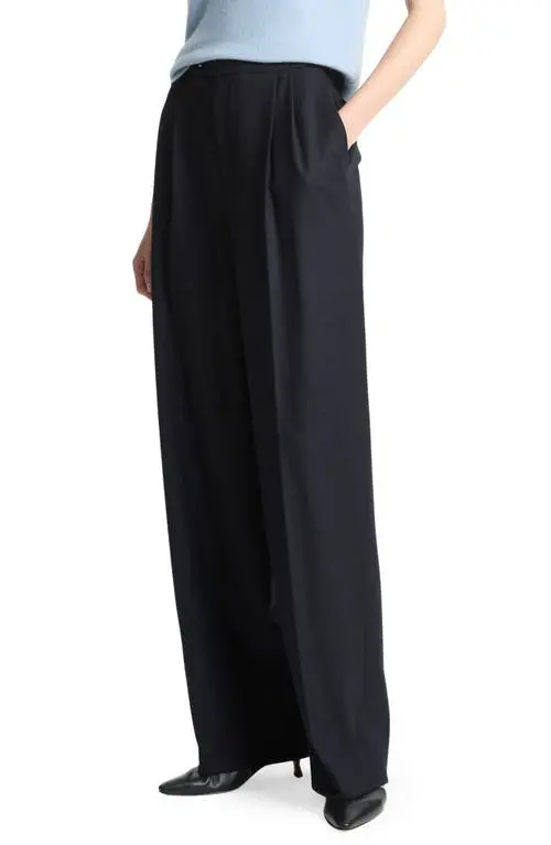 Vince Pleated Wide Leg Trousers