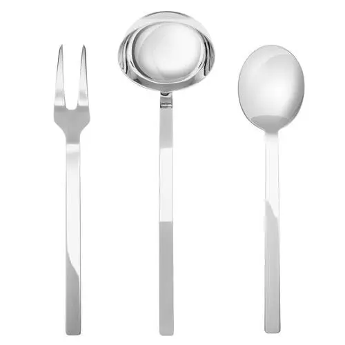 MEPRA Stile Pininfarina Serving Set3 Pieces - Ice Silver