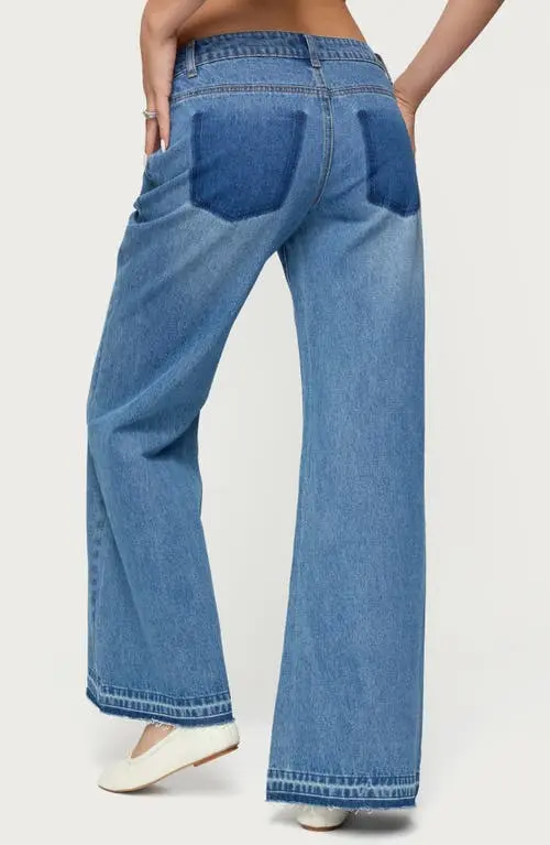 EDIKTED Nerissa Low Rise Flare Jeans