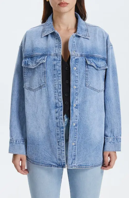 BAYEAS Oversized Denim Shirt Jacket - Lofty