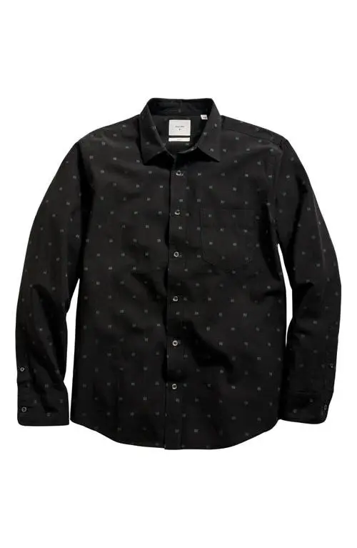Billy Reid Standard Fit Geometric Dobby Button-up Shirt