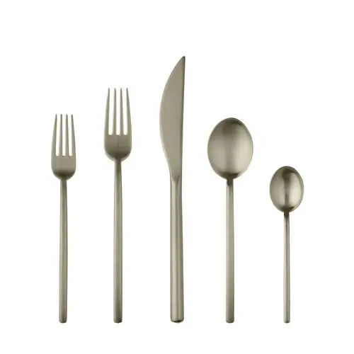 MEPRA Due Flatware Set20 Pieces - Ice Champagne