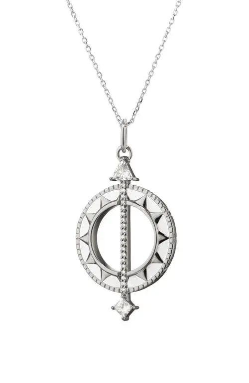 Monica Rich Kosann Sundial Pendant Necklace - Silver