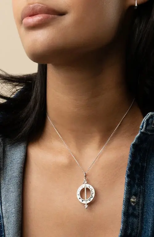 Monica Rich Kosann Sundial Pendant Necklace