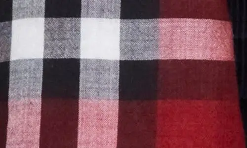 Burberry Reversible Medium Check Wool & Silk Scarf - Oxblood Red/post