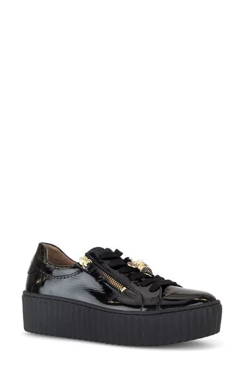 Gabor Bee Platform Sneakers - Black
