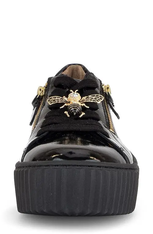 Gabor Bee Platform Sneakers - Black