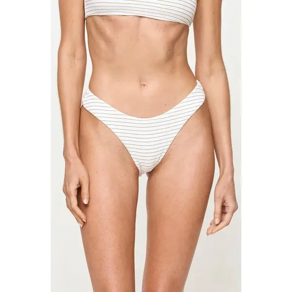 L*Space Rocky Classic Bikini Bottom - White