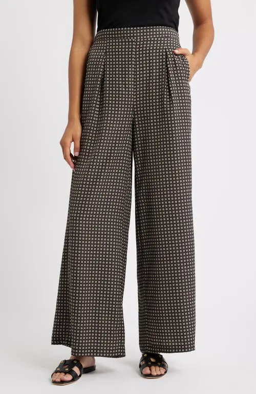 Bobeau High Waist Wide Leg Trousers