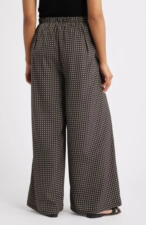 Bobeau High Waist Wide Leg Trousers