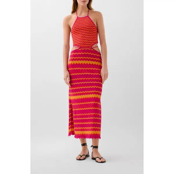 SCALPERS Name Ziggy Knit Dress - Red