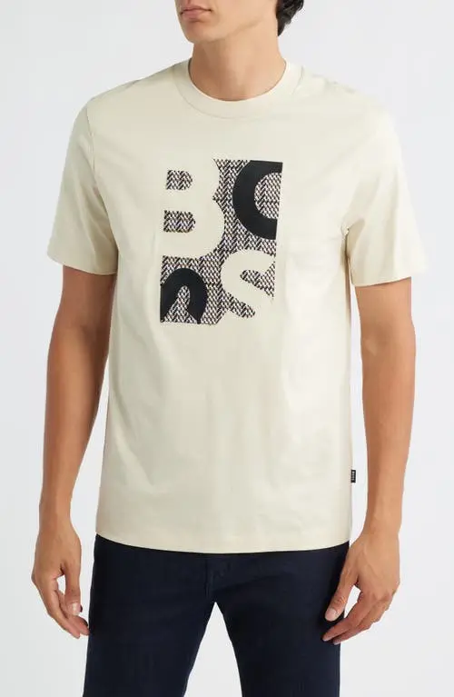 BOSS H-thompson Graphic T-shirt - Open White
