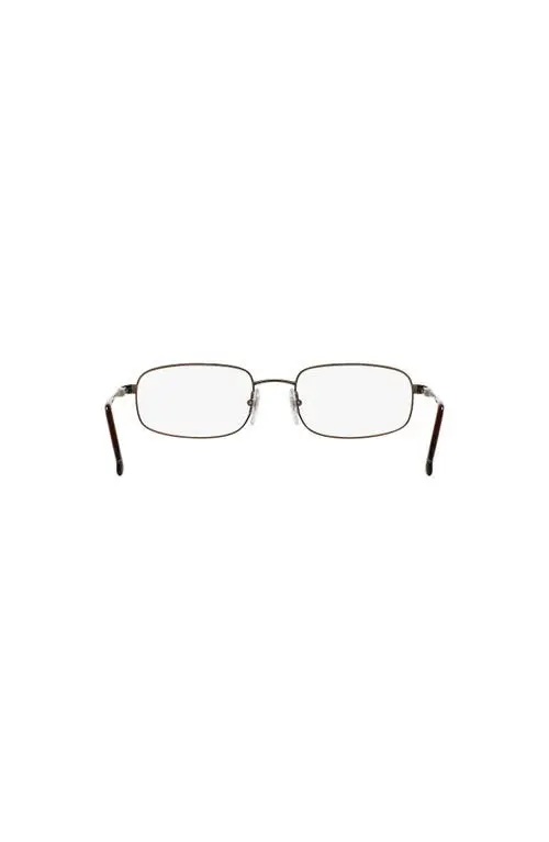 SFEROFLEX Rectangle Full Rim Metal Eyeglasses - Brown