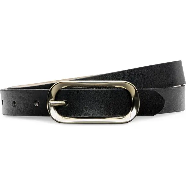 L'Agence Leya Leather Belt - Black