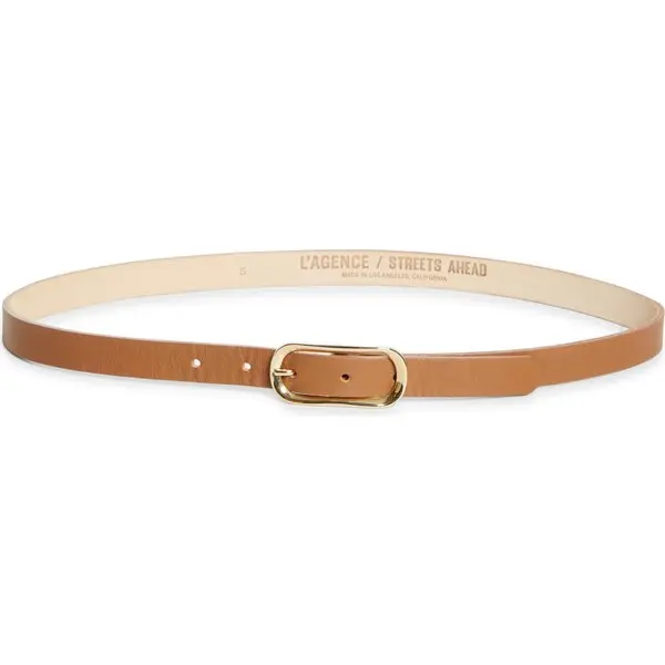 L'Agence Leya Leather Belt - Tan