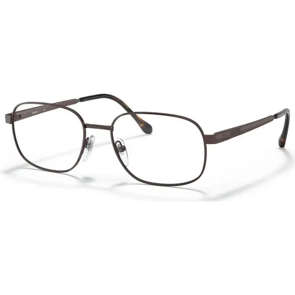 SFEROFLEX 57mm Rectangle Full Rim Eyeglasses - Black