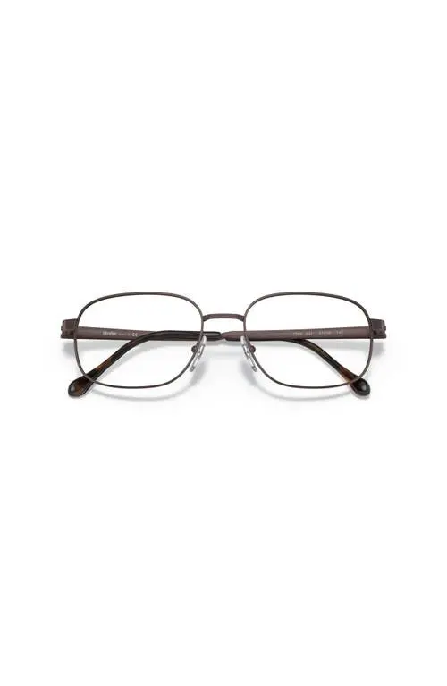 SFEROFLEX 57mm Rectangle Full Rim Eyeglasses - Black