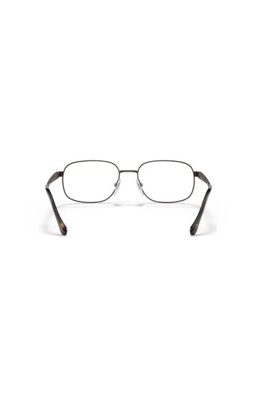 SFEROFLEX 57mm Rectangle Eyeglasses - Black