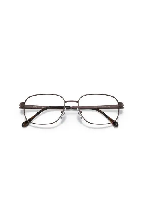 SFEROFLEX 57mm Rectangle Eyeglasses - Black