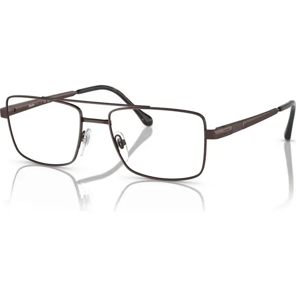 SFEROFLEX 56mm Square Full Rim Eyeglasses - Brown
