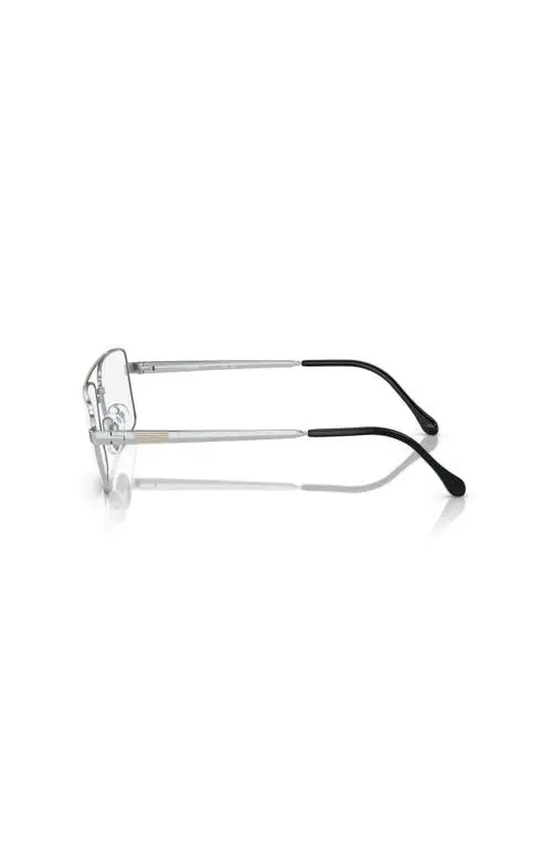SFEROFLEX 56mm Square Full Rim Eyeglasses - Silver