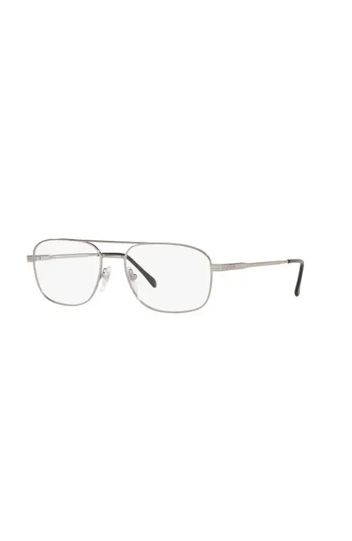 SFEROFLEX 56mm Square Full Rim Eyeglasses - Silver