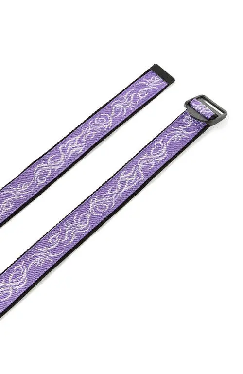 COTTON ON Cable Belt - Purple White Vines