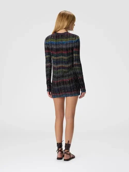Missoni Crew Neck Sweater With Wave Pattern