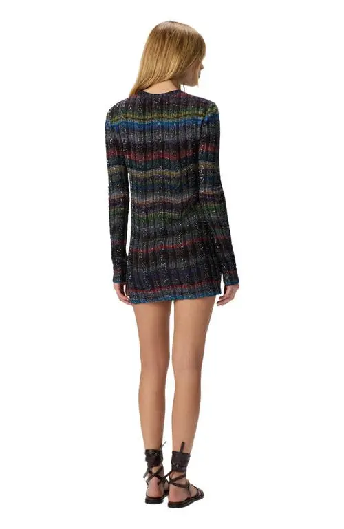 Missoni Crew Neck Sweater With Wave Pattern