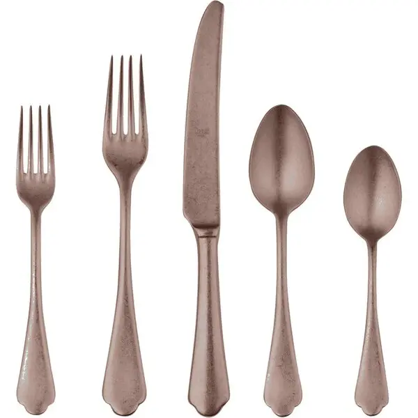 MEPRA Dolce Vita Flatware Set20 Pieces - Pewter Bronze