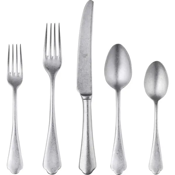 MEPRA Dolce Vita Flatware Set20 Pieces - Pewter Silver