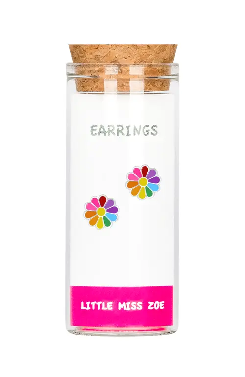 LITTLE MISS ZOE Flower Stud Earrings - Multi