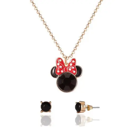 Disney Minnie Mouse Jewelry Set - Red/black