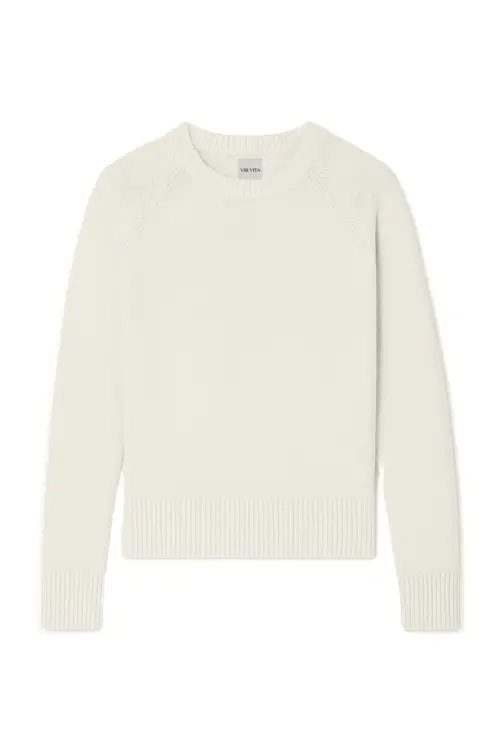 VIR VITA Finn Cashmere Sweater - Bone